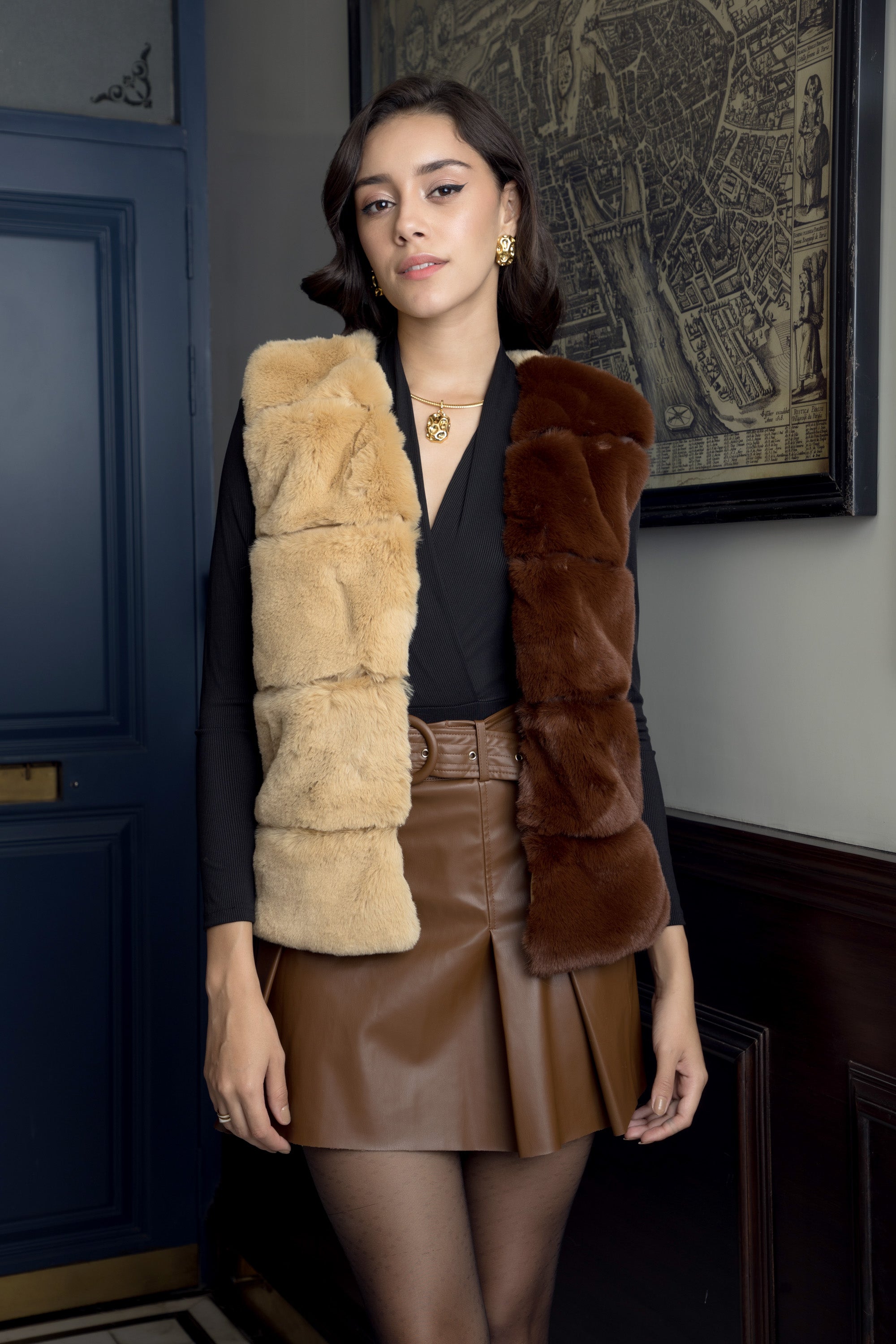 Duran Half & Half Fur Gilet – Rhe-Ana